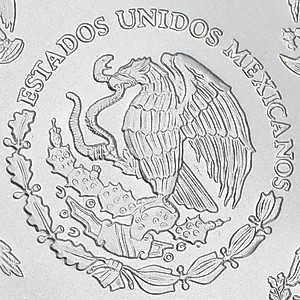 1982 - Present (Random Year) 1 oz Mexican Silver Libertad Coin Brilliant Uncirculated with Certificate of Authenticity - Moneda de Plata Pura de Ley 1 Onza BU