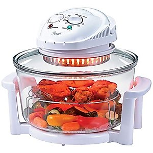 Rosewill Infrared Halogen Stainless Steel Extender Ring Convection Oven, 12-18L Dial