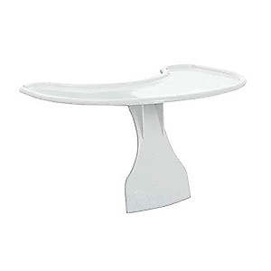 Bumbo Seat Tray Attachment, Baby Infant Child Toddler Floor Seat Eating Tray Activity Play Top Accessory for Boys and Girls 3 to 12 Months Old, White