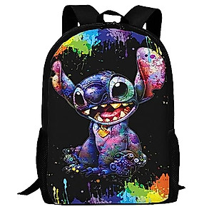 Giuda Cute Anime Backpack 17 Inch Large Capacity Multifunction Backpacks Lightweight Sports Travel Laptop Bag Daypack