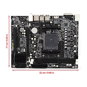 PUSOKEI Desktop Computer Motherboard Computer Mainboard Dual Channel DDR3 1600/1333 4G/8G FM2/FM2+CPU Interface Support for A10/A8/A6/A4 Graphics Chip