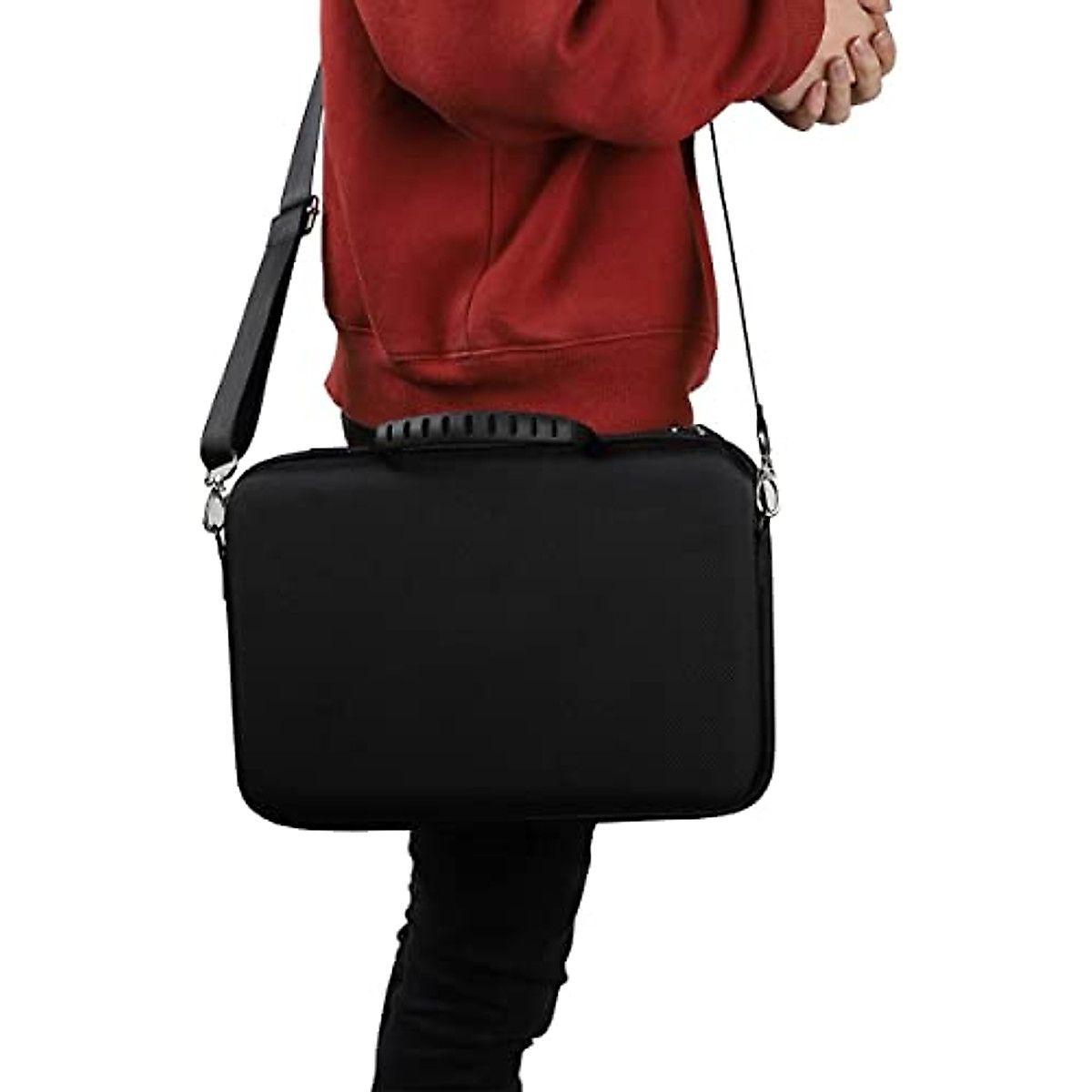 PellKing Large Carrying Surface-Waterproof Case for GoPro11,10,9 Camera,Hard Shell Bag with EVA Liner Compatible for GoPro hero 10,9,with Fully Customizable Interior Carry Handle and Carabiner Loop