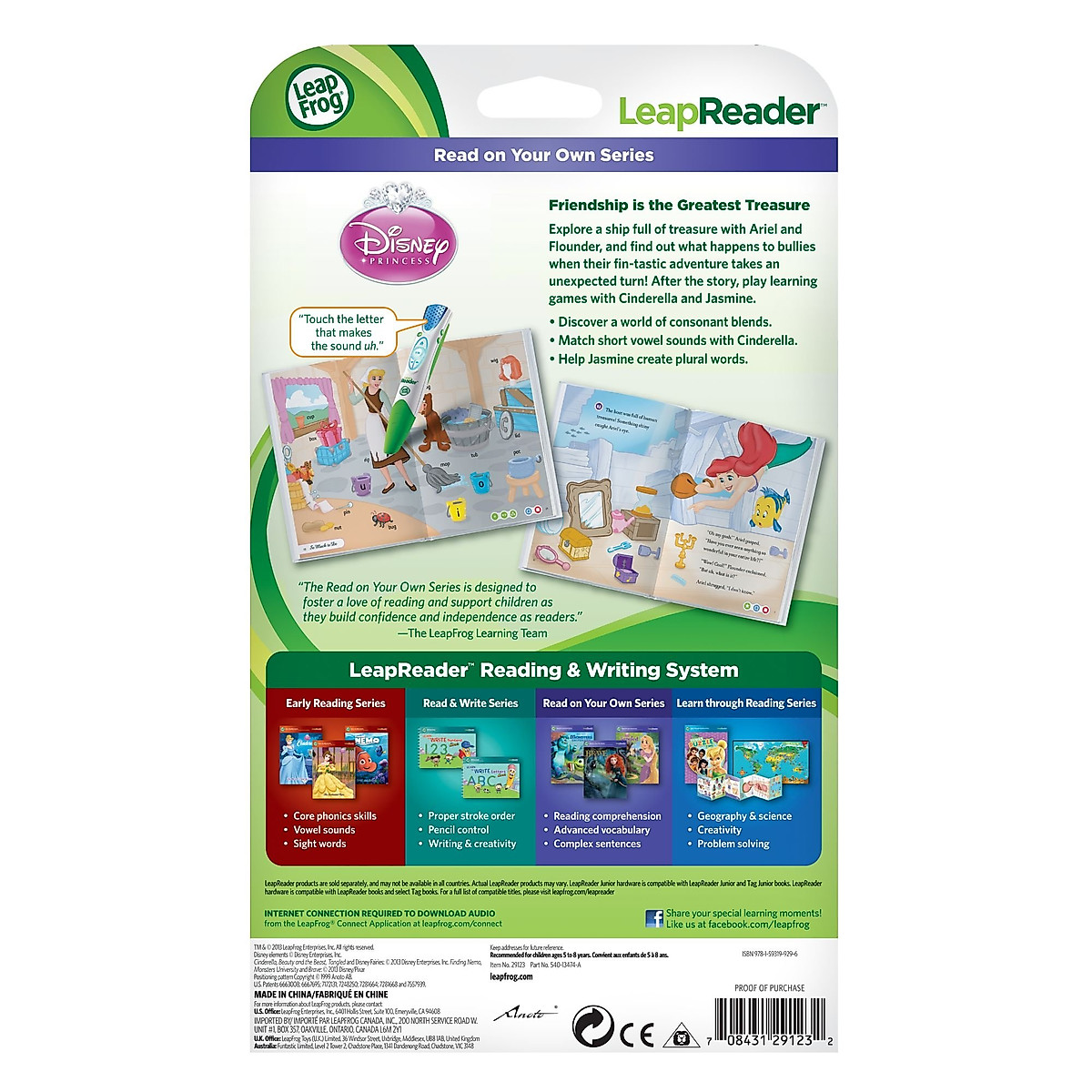 LeapFrog LeapReader Book: Disney Princess Adventures Under the Sea (works with Tag)