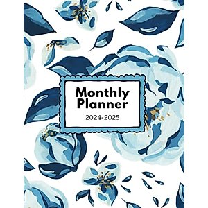 2024 2025 planner / Monthly Planner / two year calendar / flowers / butterfly / animal: 2024-2025 Monthly Planner : 2 Year Schedule Organizer From ... 2025 With Holidays, Notes, Goals, To Do list