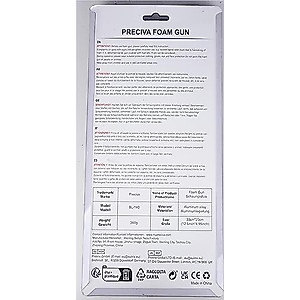 Foam Gun, Preciva Professional Foaming Gun Heavy Duty PU Expanding Foam Gun Spray Application Applicator Caulking Gun (Red)