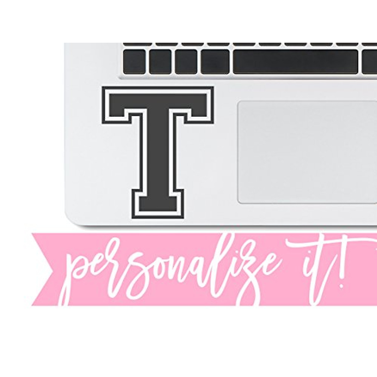 Single Letter Decal for Tumble Cup, Water Bottle, Laptop, car Window or Other Hard and Smooth Surface Your Choice of Color & Style | Decals by ADavis