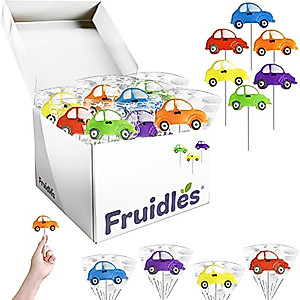 Car Lollipops Suckers, Fat-Free, Great for Birthday Parties, Events, and Goody Bag Fillers, Party Favors, Individually Wrapped Pops (12-Pack)