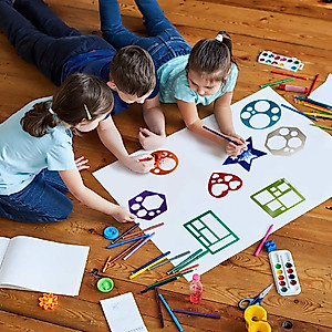 Karty Shape Stencil Set for Kids - 10 Piece Set - Colorful Drawing Template Kit - Fun Arts and Crafts Supplies, Gift Idea for Boys and Girls, Learning Tool for Toddlers and Preschooler