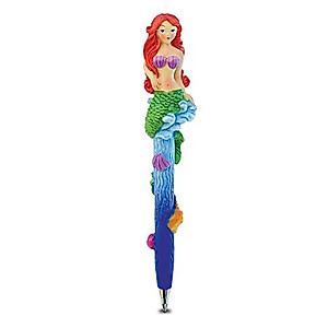 Planet Pens Mermaid Novelty Pen - Cute Fun & Unique Kids & Adults Office Supplies Ballpoint Pen, Colorful Sea Life Writing Pen Instrument For Cool Stationery School & Office Desk Decor Accessories