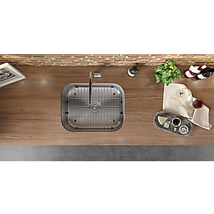 Ruvati RVM4132 Undermount 16 Gauge 24" Kitchen Single Bowl Sink, Stainless Steel