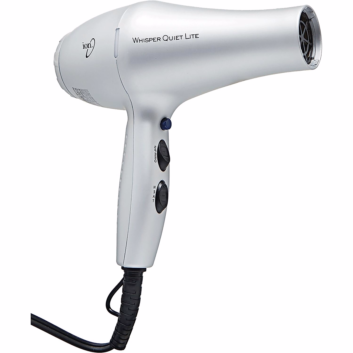 Ion Whisper Quiet Lite Ionic Ceramic Hair Dryer, 1875 Watts, Lightweight, Powerful, 4 Temperatures, 2 Speeds