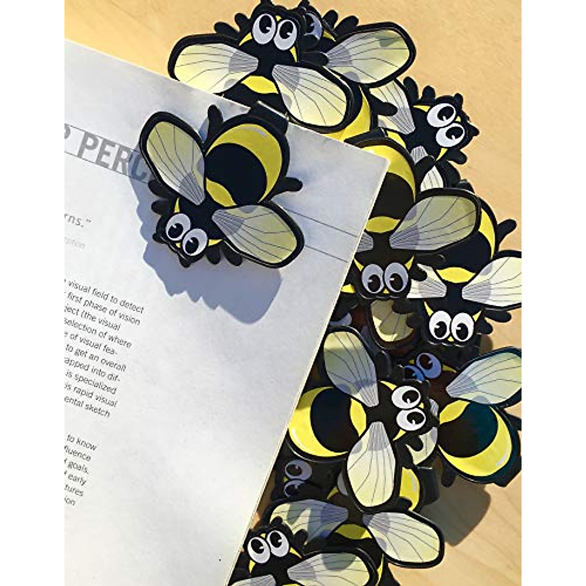 BEE Bookmarks - (Set of 20 Book Markers) Bulk Animal Bookmarks for Students, Kids, Teens, Girls & Boys. Ideal for Reading incentives, Birthday Favors, Reading Awards and Classroom Prizes!