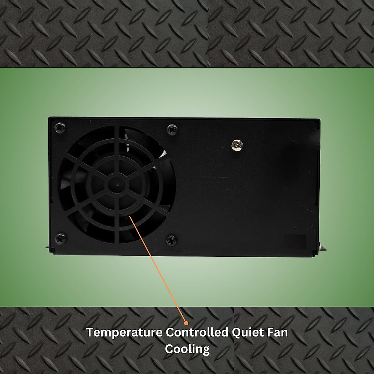 PowerMax PM3-35 Power Supply | AC-DC Converter (110/120 VAC to DC 0-12 Volt, 35 Amp) Battery Charger w/ 3-Stage Smart Charging Mode | Built-in Cooling Fan, LED Indicator Light & Lithium Compatibility