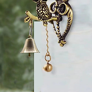 Craft Bells,2PCS Brass Bell(2" X 2") Vintage doorbell for DIY Craft Cow Horse Sheep Dog Camel Bells Home Garden Christmas Tree Decoration Bells KSI(Loud Sound)