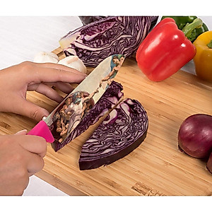 Masterpiece Knife Set Bundled With Slice Bright Bamboo Cutting Boards 3 Set