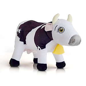 La Granja DE ZENÓN Vaca Lola 14 in. | Musical Stuffed Animal Soft and Huggable | El Reino Infantil