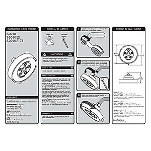 Speakman S-3010 Neo Anystream High Pressure Adjustable 2.5 GPM Shower Head, Polished Chrome