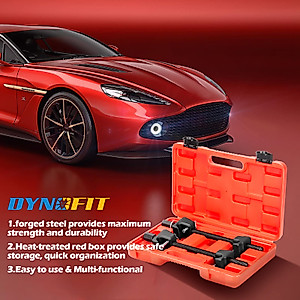 dynofit Solid Coil Spring Compressor Tool, (Set of 2) 21mm Socket 1/2" Drive Safe Universal Set/Kit for Struct Spacer Assembly/Lift Kit/Shock Installation