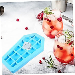 TEHAUX Box Coffin Epoxy Mold Resin Mold Tray Mold Tuile Molds Silicone Storage Box Resin Juice Ice Cube Silicone Ice Cube Tray Silicone Epoxy Mold DIY Handmade Tool Coffin Case Mold Blue