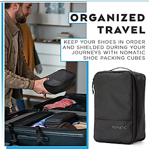 NOMATIC Shoe Cube: Shoe Packing Cube For Travel, Sneaker Bag, Shoe Travel Bag For Luggage