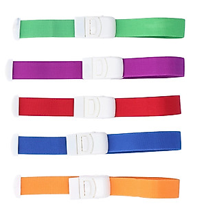 5-Pack Tourniquets Elastic emergency Quick Release Medical Sport Emergency Buckle Band,5 Color, tourniquetes quick release tourniquet tourniquet kit phlebotomy gifts tourniquet turniquitt phlebot