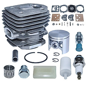 AUMEL 45mm Cylinder Piston Carb Repair Kit For Husqvarna 254 154 XP 254XP Chainsaw Replace 503503903