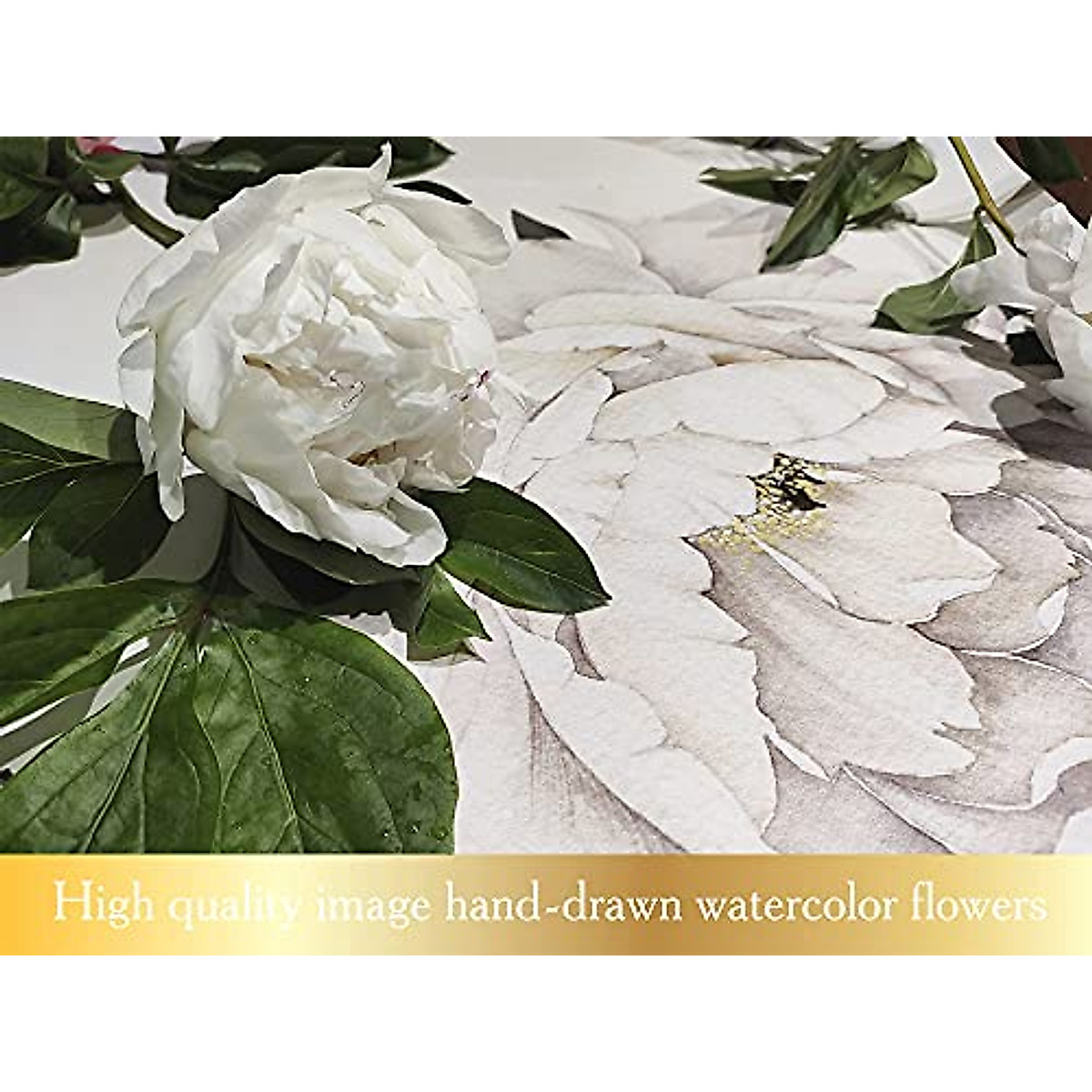 Pink Watercolor Peony Wall Decal Bedroom Girl Peel and Stick Peonies Vinyl Sticker Set of 7 Flowers Over the Crib Bed Nursery [lt800 small]