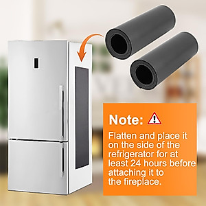 Magnetic Fireplace Draft Stopper - 2pcs Fireplace Vent Covers, Screen Insulation Blocker for Winter Indoor Prevent Cold Air and Heat Loss, 36 x 4in