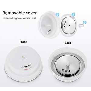 MiGoo Portable Stew Kettle Slow Cooker Electric Mini Travel 0.7L White Without Inner Liner Poach Boil Water Timing Keep Warm Multi-Use Low Power