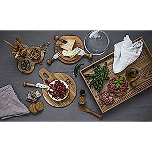 Sagaform Oak and Stainless Cheese Knife Set 3-Piece