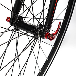 Chooee Quick Release Skewers Front & Rear Set for Mountain bike,red
