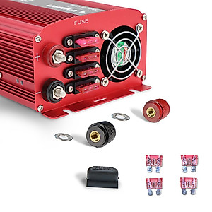 Yinleader 1500 Watts Car Power Inverter 12V to 110V,DC to AC Converter Dual AC Outlets and Dual 3.1A USB Ports for RV Caravan Truck Laptop Camping