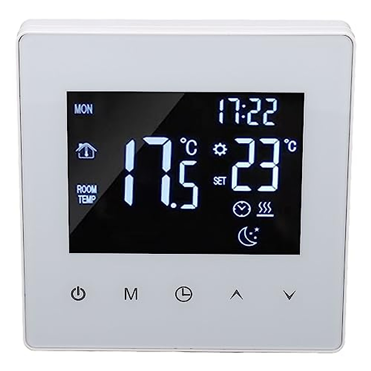 16A Smart Thermostat Touch Screen Floor Heating Temperature Controllerfor Home AC90‑240V (WiFi)