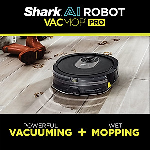 Shark AI Robot Vacuum & Mop, Black/Silver (RV2001WD)