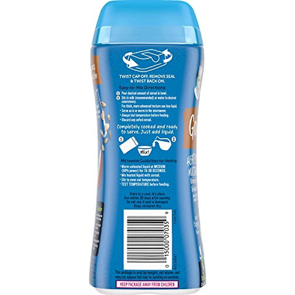 Gerber Baby Cereal Hearty Bits Multigrain Cereal Banana Apple Strawberry, 8 Ounce (Pack of 3)