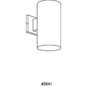 Progress Lighting Cylinder Collection 6" Modern Outdoor LED Wall Lantern Light Antique Bronze