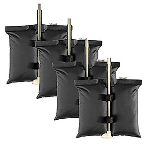 ESINGMILL Canopy Weight Bags for Pop up Tent, 4pcs/Pack Leg Weights Sand Bags for Instant Outdoor Sun Shelter Canopy Legs, Heavy Duty Stability Sandbag Weighted Feet Bag