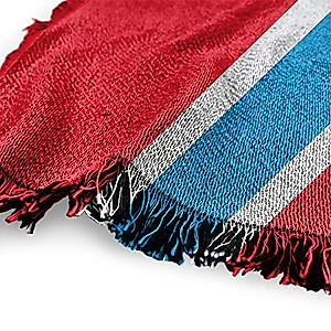 LOGOVISION Delaware State University Blanket, 50"x60" Primary Logo Woven Tapestry Cotton Blend Fringed Throw Blanket