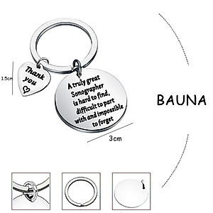 BAUNA Sonographer Gifts Sonographer Keychain Ultrasound Tech Gifts