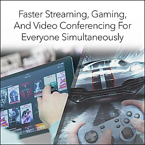 NETGEAR Nighthawk Tri-Band Whole Home Mesh WiFi 6 System (MK73S) – Router + 2 Satellite Extenders - 3Gbps Speed - Coverage up to 4,500 sq. ft., 25 Devices - Includes 1-Year Armor – AX3000 802.11ax