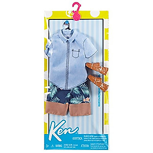 Barbie Ken Fashion Denim Shirt & Shorts