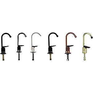 Westbrass D203-NL-62 6" Touch-Flo Style Pure Cold Water Dispenser Faucet, Matte Black