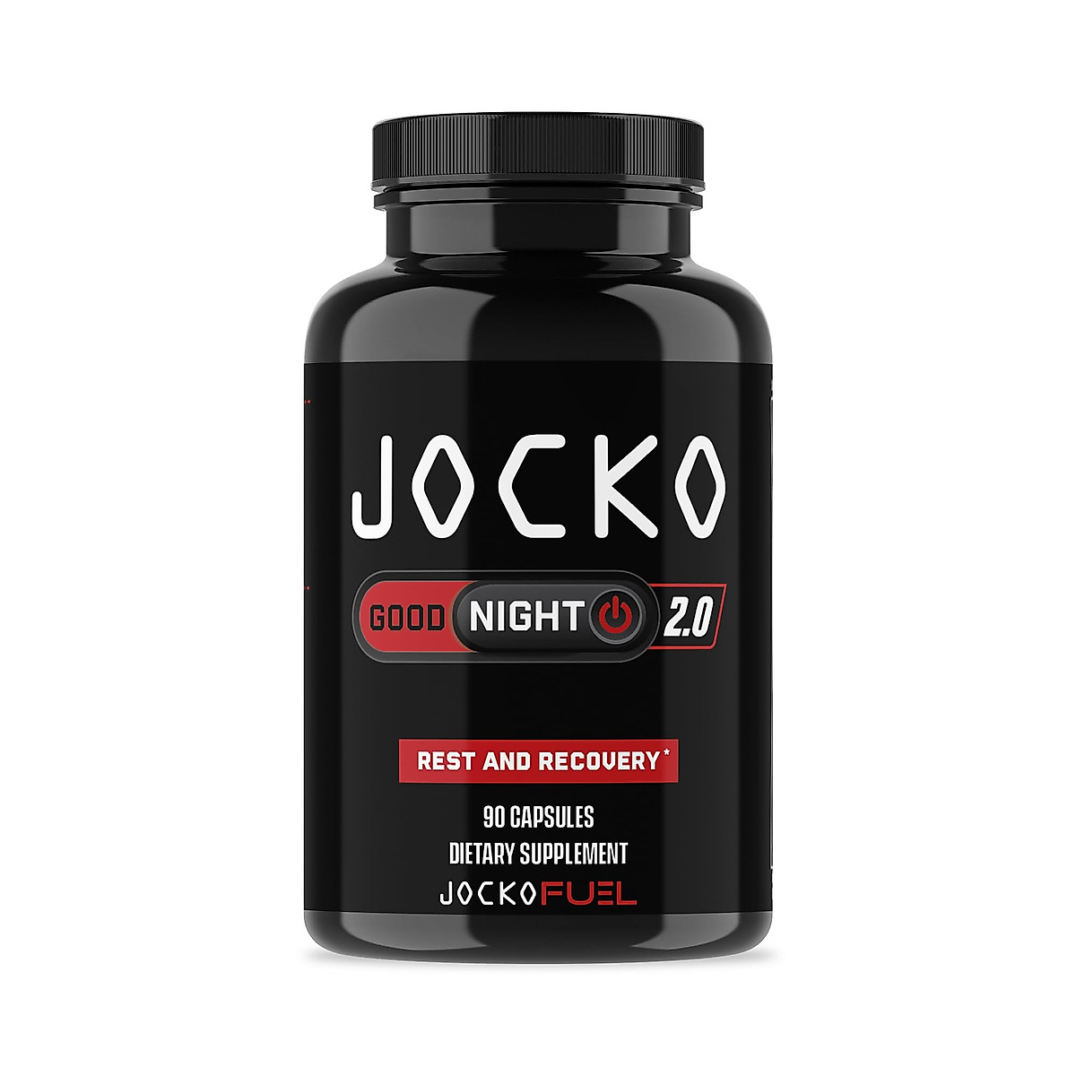 Jocko Fuel Good Night Natural Sleep Aid for Adults - Sleeping Pills for Rest & Recovery, Non-Habit Forming with Tart Cherry Extract, L-Theanine, Lavender, & Lemon Balm (90 Capsules) Packaging May Vary