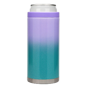 Skinny Can Cooler for 12 oz Slim Beer & Hard Seltzer | Stainless Steel Double-walled Vacuum Insulated Drink Holder