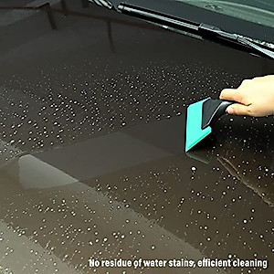 EHDIS Small Squeegee 5 inch Rubber Window Tint Squeegee for Car, Glass, Mirror, Shower, Auto,Windows -Red (Light Blue, 2)