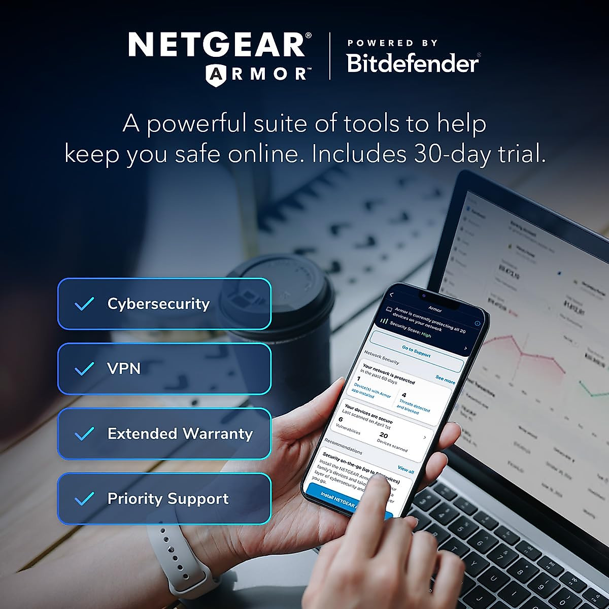 NETGEAR Nighthawk Cable Modem with Built-in WiFi 6 Router (CAX80) - Compatible with All Major Cable Providers incl. Xfinity, Spectrum, Cox | Cable Plans Up to 6Gbps | AX6000 WiFi 6 speed | DOCSIS 3.1