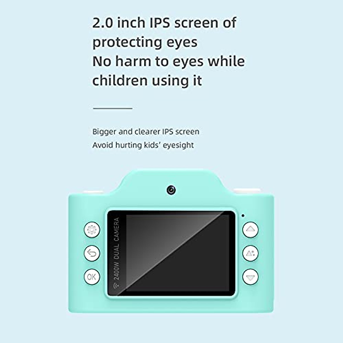 Camnoon C2 Kids Camera Digital Video Cameras for Toddler Christmas Birthday Gifts for Girls with 32MP Dual Lens 32GB TF Card Support WiFi Transmissin