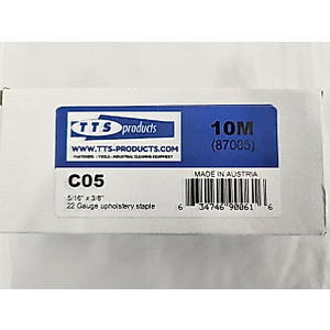 5/16" Leg x 3/8" Crown 22GA Galvanized C05 Upholstery Staples 10M Box