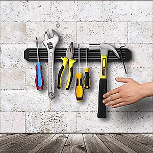 Magnetic Knife Holder (15 Inch X Set Of 6) Magnetic Knife Strip -Strong Powerful Knife Rack Storage Display Organizer-Securely Hang Your Knives On a Multipurpose Kitchen Bar-Safe, Easy Install -SUMPRI