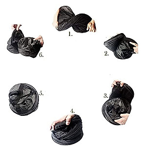 Desy & Feeci Herb Drying Rack, 8 Layer Collapsible Mesh Dry Net Herb Dryer with S Hang Buckle and Storage Bag, Black